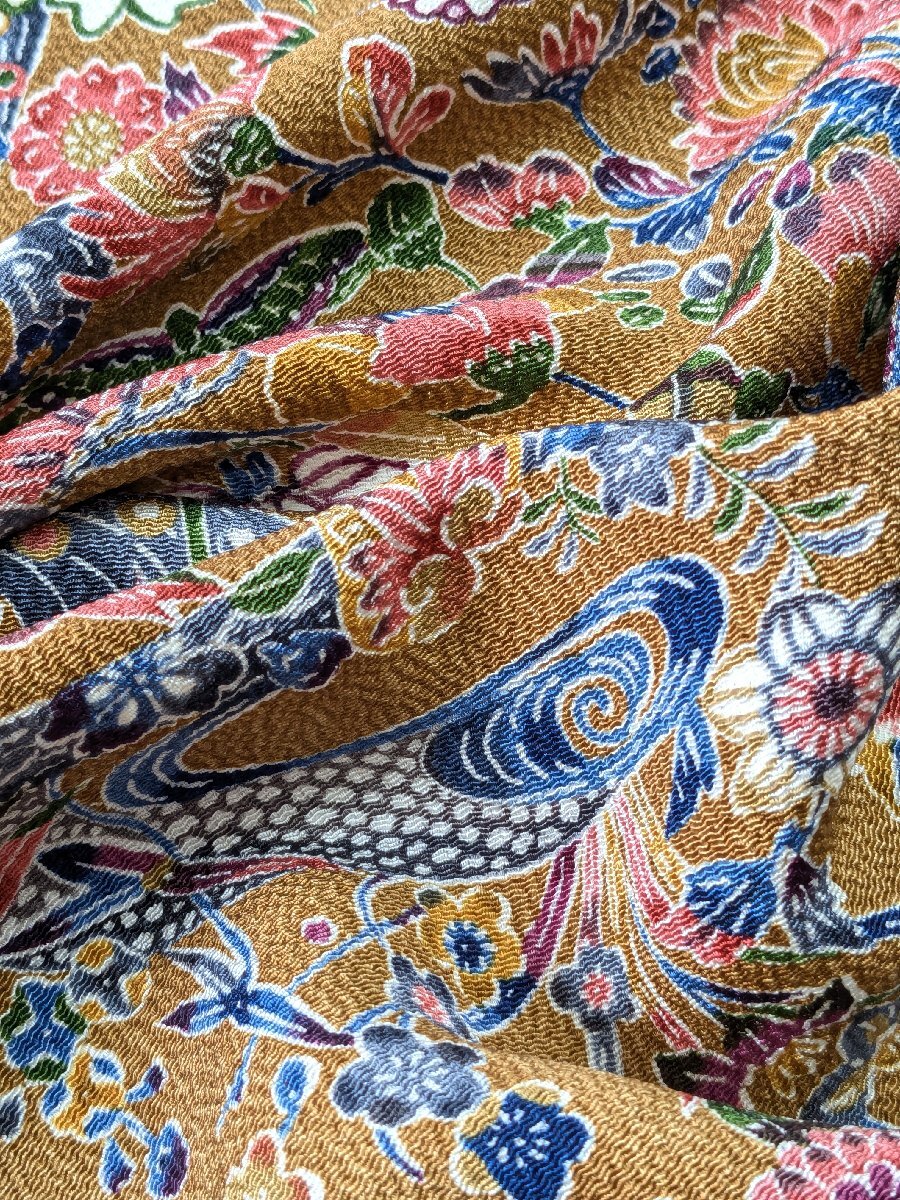 反物 琉球紅型小紋 ちりめん小紋 水辺風景図 草花文様 e-1237(未仕立て)｜売買されたオークション情報、yahooの商品情報をアーカイブ公開 - オークファン（aucfan.com）