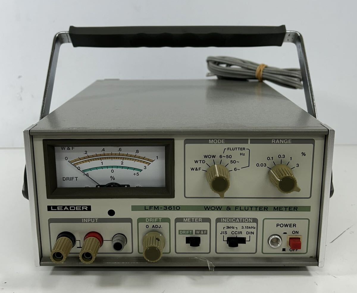 LEADER LFM-3610 ワウ フラッターメーター WOW FLUTTER METER(その他)｜売買されたオークション情報、yahoo ...