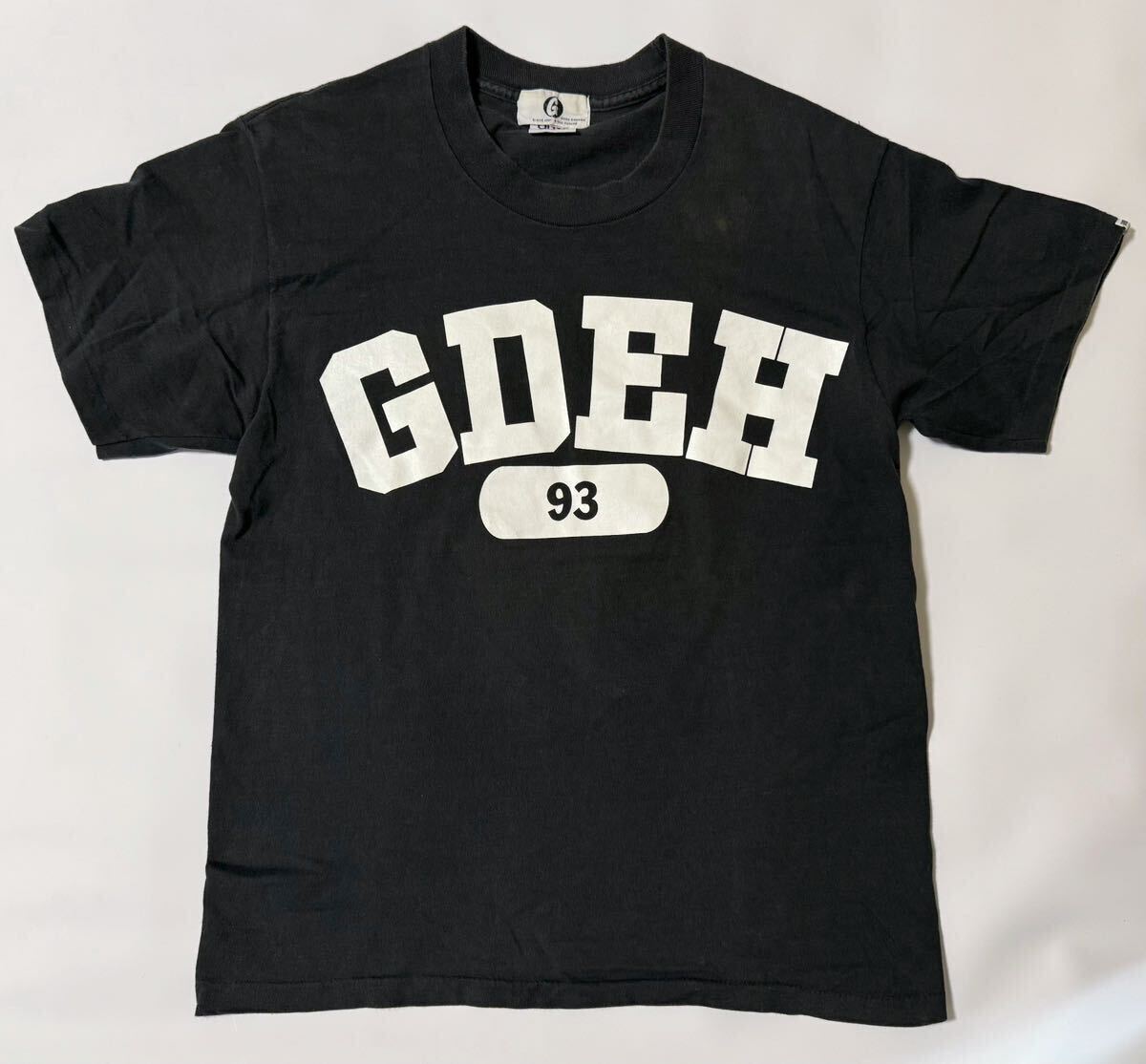 初期 1993年 GOODENOUGH カレッジ Tシャツ HIROSHI FUJIWARA FRAGMENT LAST ORGY BLACK TEE TSHIRT グッドイナフ 藤原ヒロシ ...