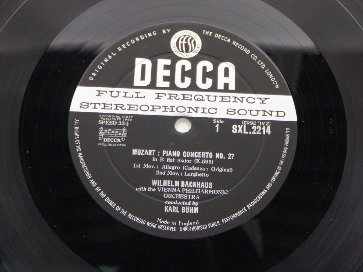 Mozart Piano Concerto No. 27 In B Flat Major K.595 / Sonata No. 11 In A Major K.331 LP/Decca SXL ...