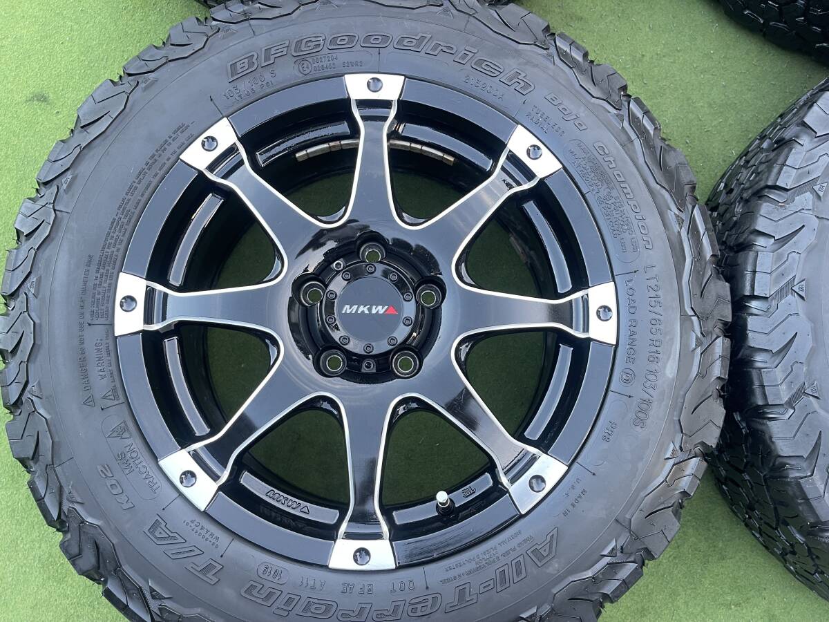 MKW MK-76 MK76 BF グッドリッチ 16x7J+50/PCD:114.3/5穴 4本. LT215/65R16.2019年製 ...