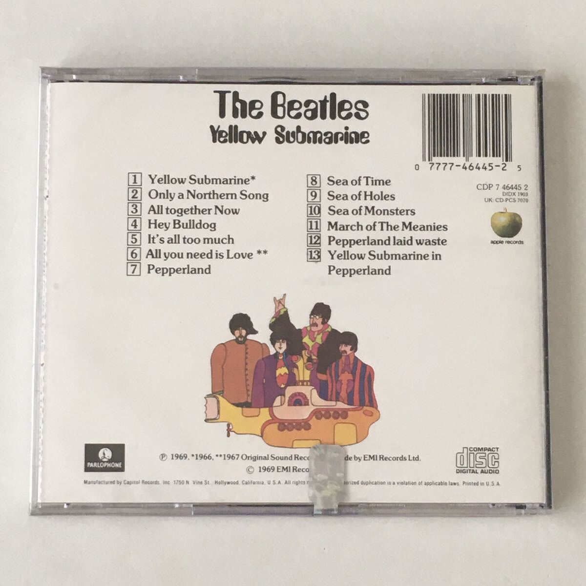 CD The Beatles “Yellow Submarine” 1CD Capitol 1994年版アメリカ初期盤シール付き(YELLOW ...