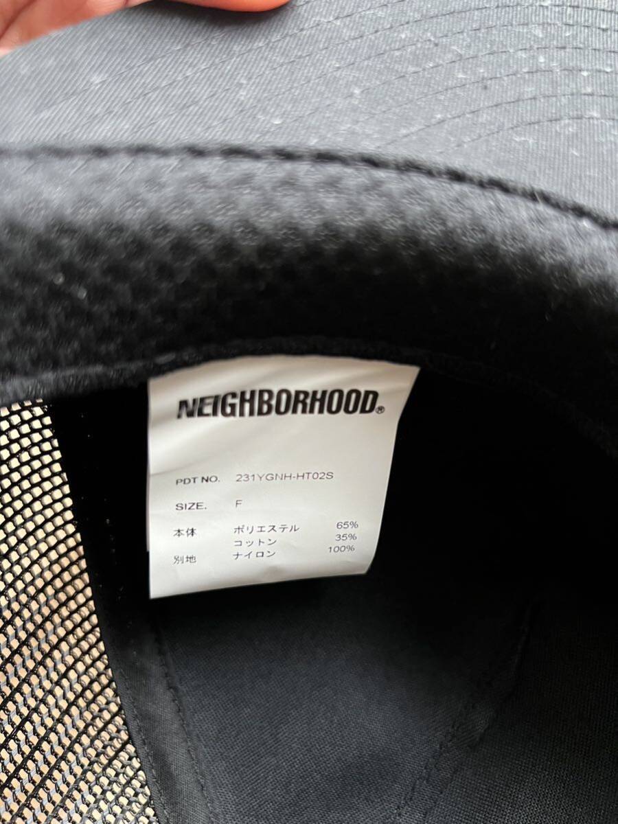NEIGHBORHOOD キャップ Logo Print Mesh Cap Black 231YGNH-HT02S ネイバーフッド 黒(その他 ...