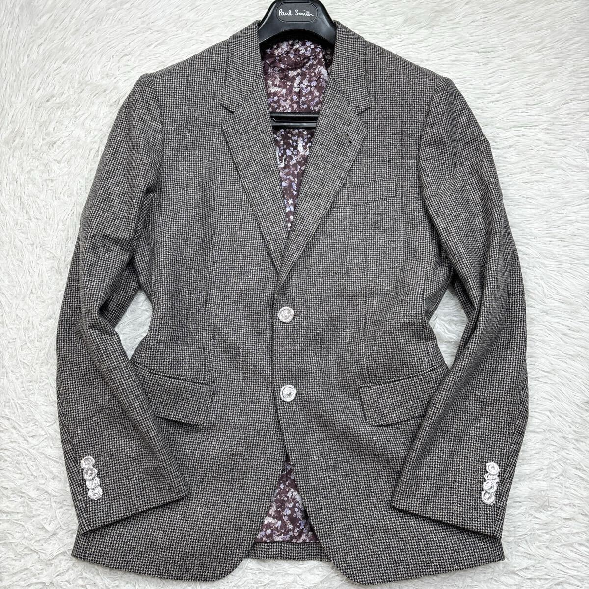 未着用品Lサイズ Paul Smith ポールスミス 高級 カシミヤ100% テーラードジャケット 千鳥柄 裏地 花柄 メンズ2B(テーラードジャケット、ブレザー)｜売買されたオークション情報 ...