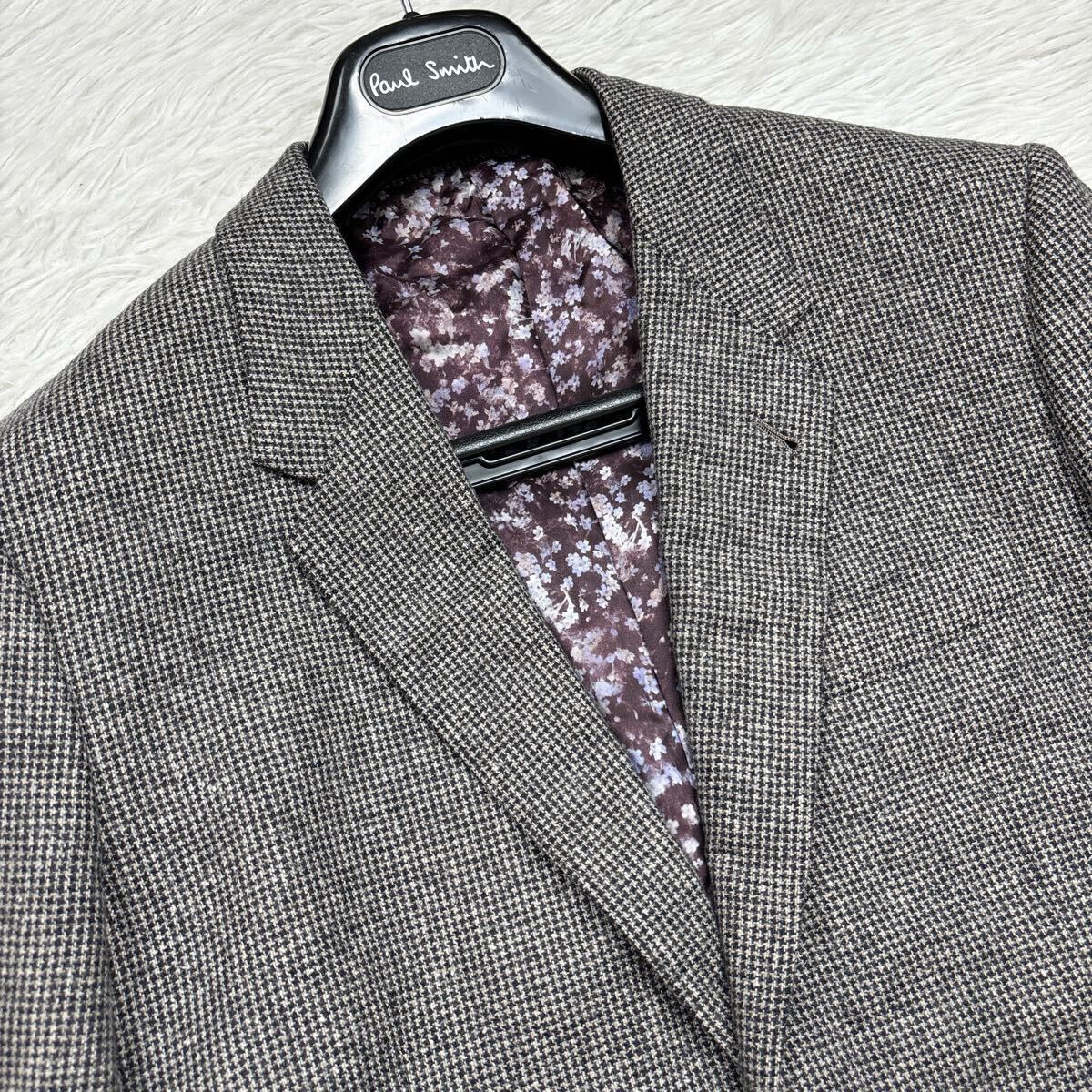 未着用品Lサイズ Paul Smith ポールスミス 高級 カシミヤ100% テーラードジャケット 千鳥柄 裏地 花柄 メンズ2B(テーラードジャケット、ブレザー)｜売買されたオークション情報 ...