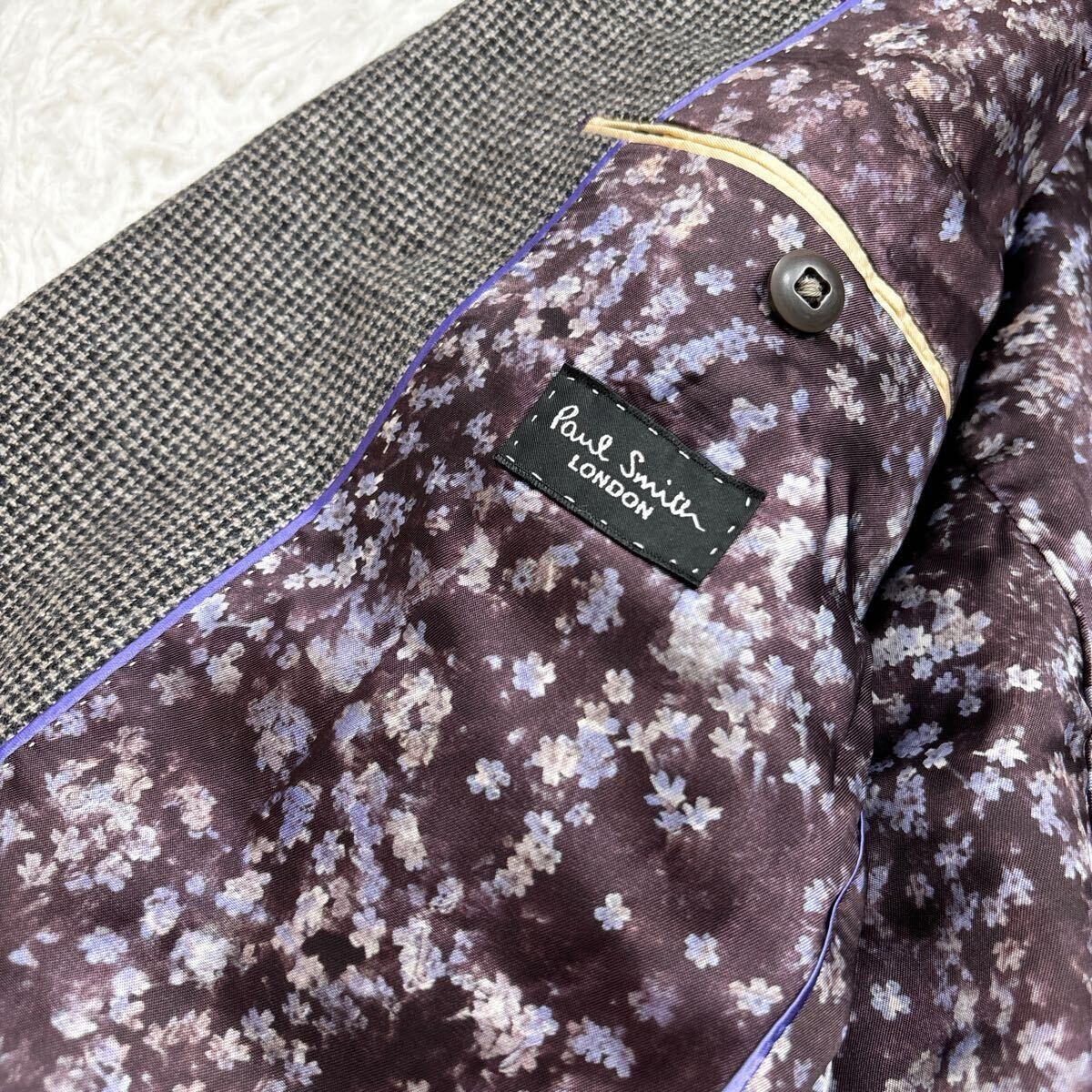 未着用品Lサイズ Paul Smith ポールスミス 高級 カシミヤ100% テーラードジャケット 千鳥柄 裏地 花柄 メンズ2B(テーラードジャケット、ブレザー)｜売買されたオークション情報 ...