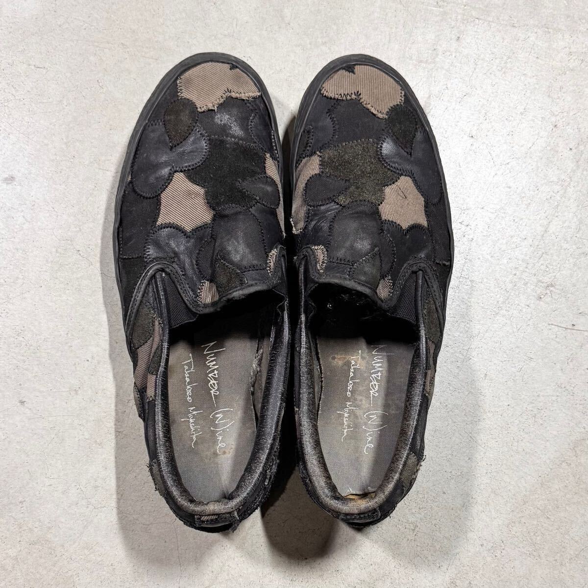 Number N ine 2003 TOUCH ME I'M SICK Archive Patchwork Slip-on Shoes 90s ...