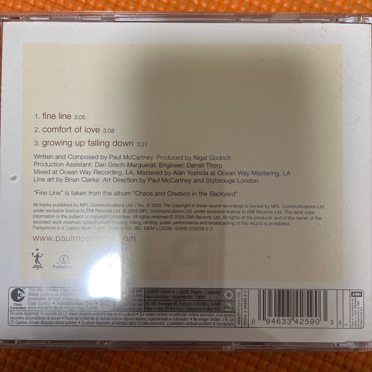 Fine Line CDシングル輸入盤(Paul McCartney)｜売買されたオークション情報、yahooの商品情報をアーカイブ公開 ...