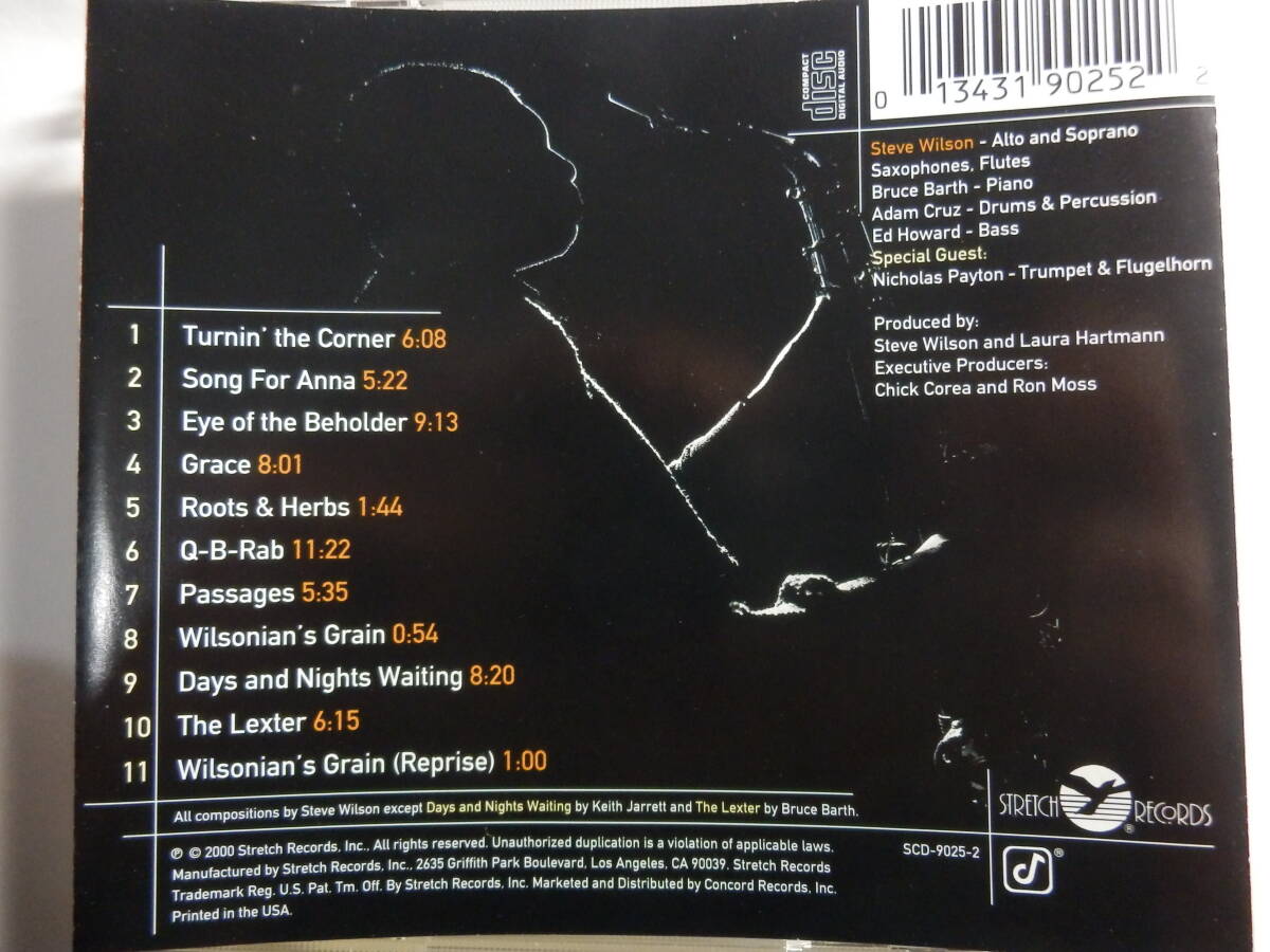 CD/Jazz:Saxophone/Steve Wilson - Passages/Nicholas Payton/Bruce Barth ...