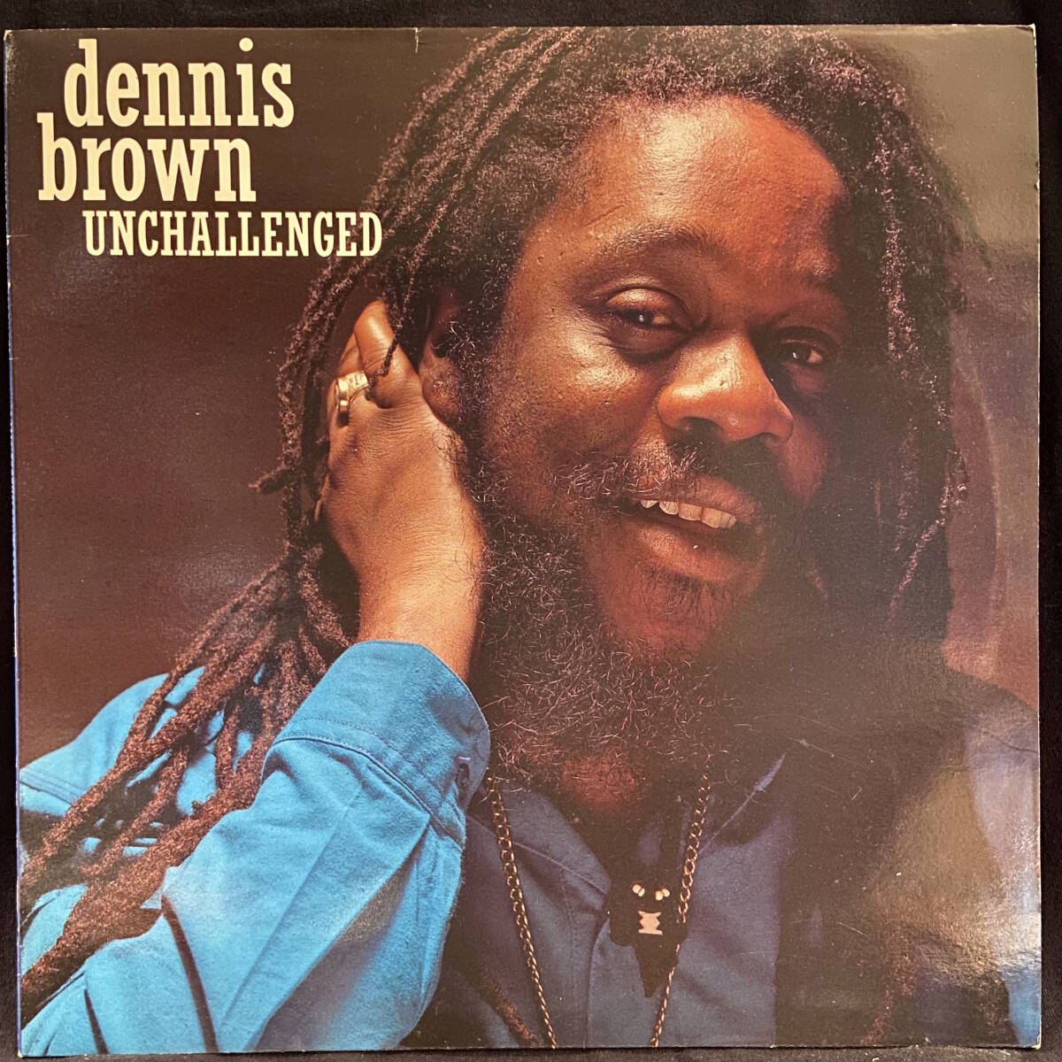 LP Dennis Brown - Unchallenged / Greensleeves Records GREL 138 / Reggae Roots UK盤 Vinyl アナログレコード ...
