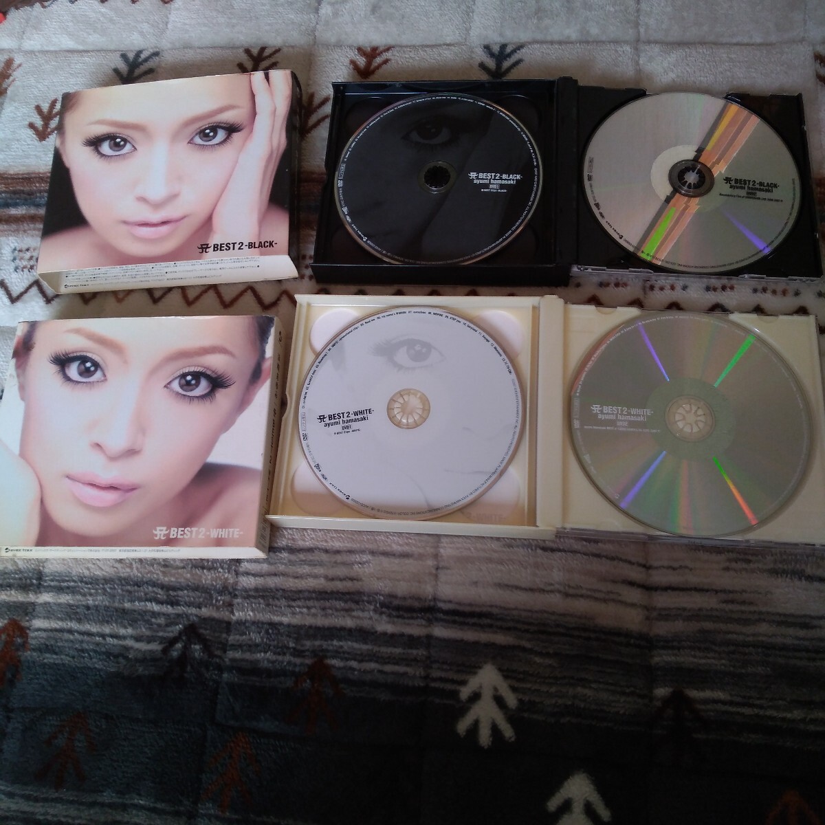 浜崎あゆみ A BEST2 -BLACK-A BEST2-WHITE- ベスト アルバム CD+DVD 初回限定盤 セット Dearest evolution HEAVEN Voyage ...