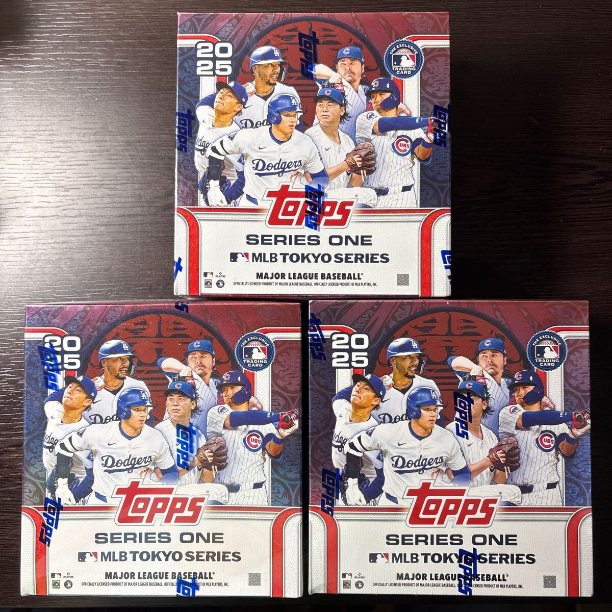 Topps 2025 Series One Tokyo Series Mega Box トップス MLB シュリンク付き 3Box 48パック入り 東京シリーズ Japan Exclusive ...