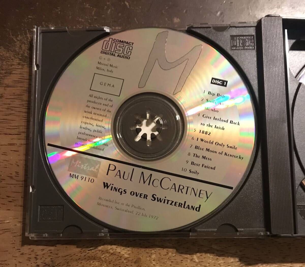 ウィングス/1972年スイス公演Paul McCartney & Wings / Wings Over Switzerland 2CD / Mistral / Montreux July 22 ...