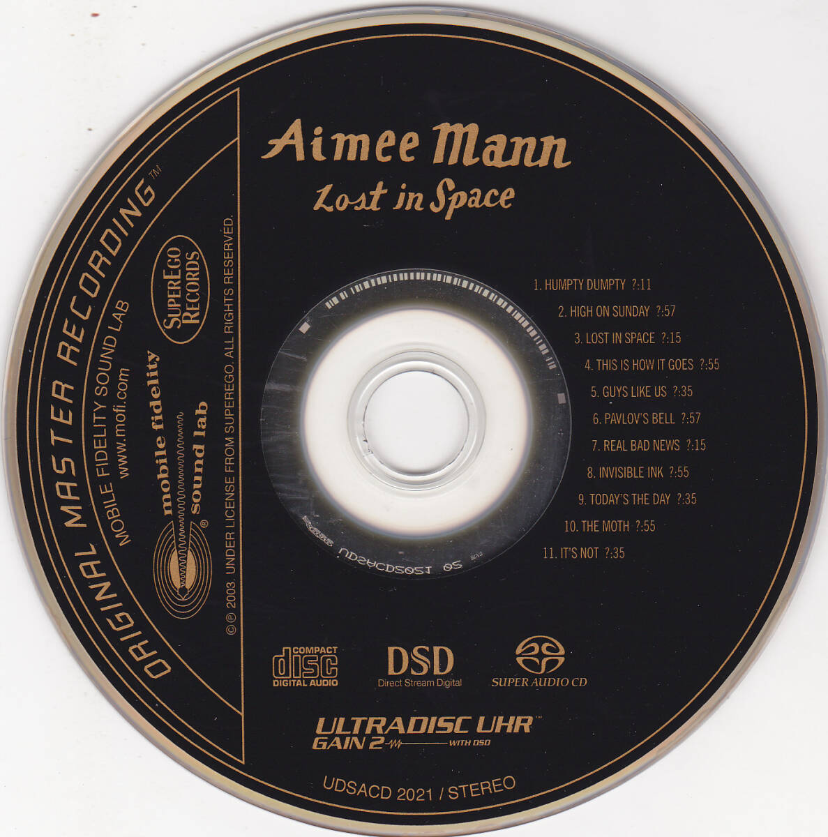 SACD Aimee Mann - Lost in Space - 輸入盤 UDSACD 2021 MFSL MOBILE FIDELITY ...