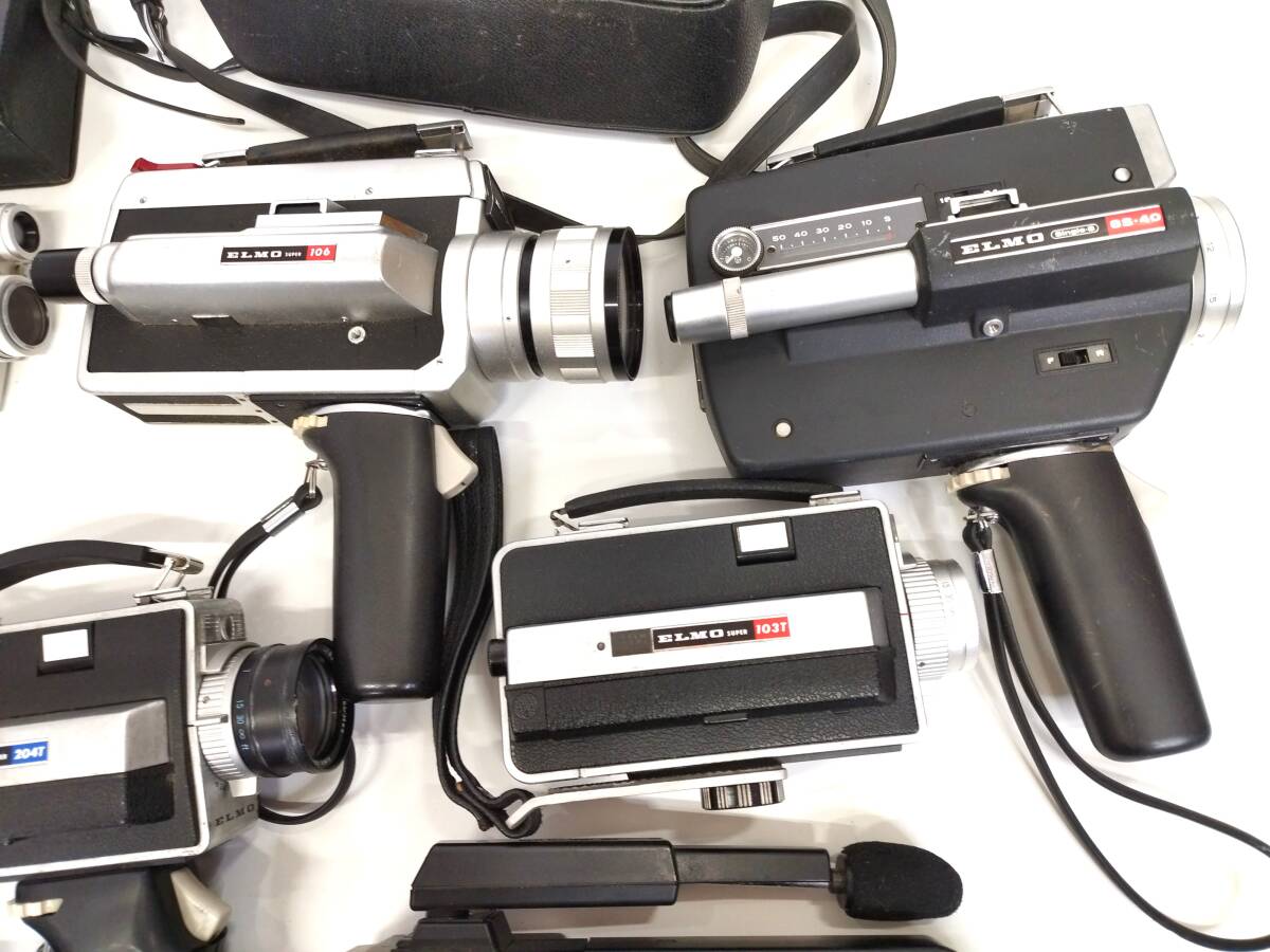 212 8ミリカメラ フィルムカメラ 9台 Canon 518/CINE CANONET 8/MOTOR ZOOM 8EEE/RICOHMITE/ELMO 106/8S-40/204T ...