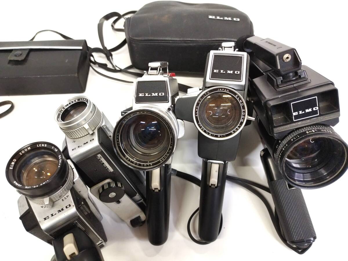 212 8ミリカメラ フィルムカメラ 9台 Canon 518/CINE CANONET 8/MOTOR ZOOM 8EEE/RICOHMITE/ELMO 106/8S-40/204T ...