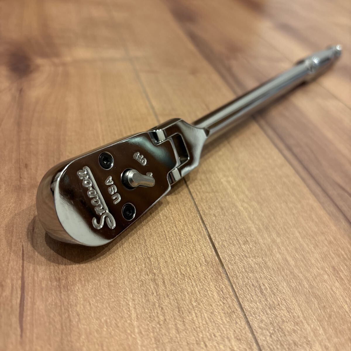 Snap-on スナップオン初回限定ロゴ 3/8ロングフレックスラチェット FLF100 新型100ギヤ(ラチェットハンドル)｜売買された ...