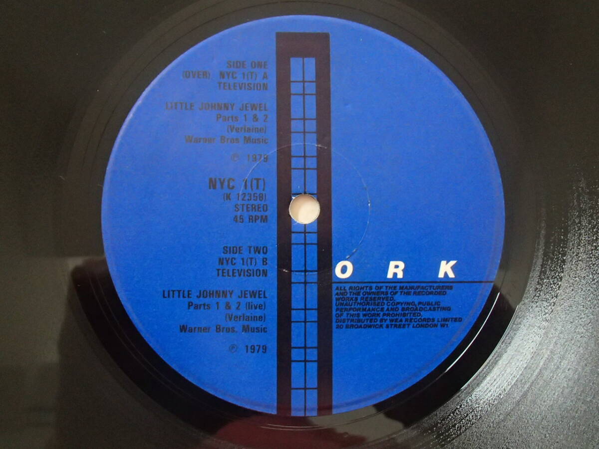 Television Little Johnny Jewel 1979年 NEWYORK PUNK UK-ORIGINAL/12"/LP未収 ...