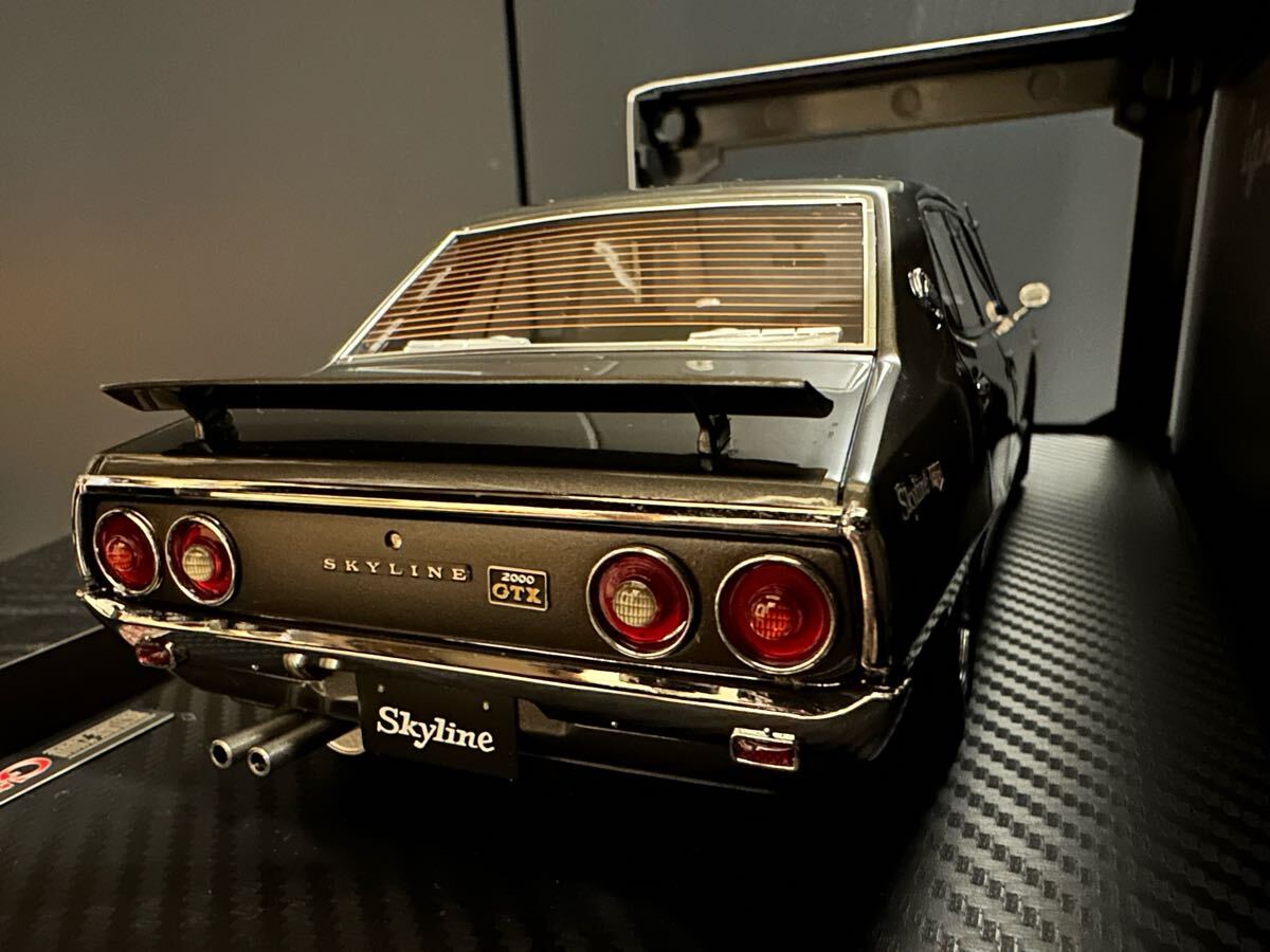1/18 IG1981 Nissan Skyline 2000 GT-X GC110 Gun Metallic イグニッションモデル ...