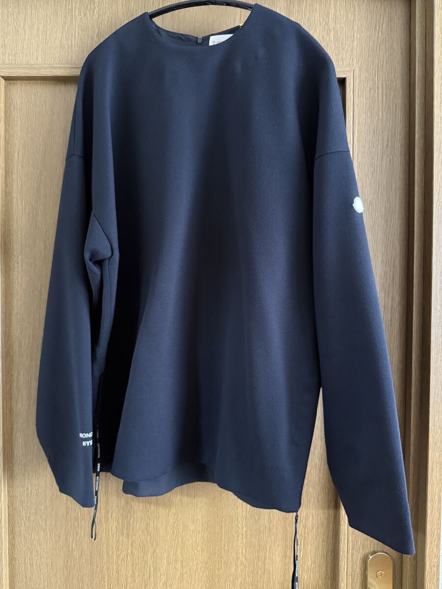 4 MONCLER HYKE モンクレール スウェット Sサイズ GENIUS SWEATSHIRT ハイク ネイビー クルーネック 長袖 ...