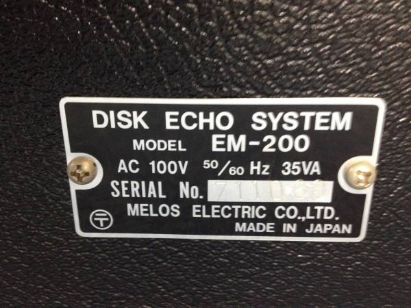 MELOS DISK ECHO SYSTEM ディスク エコー EM-200 1円スタート(エフェクター)｜売買されたオークション情報 ...