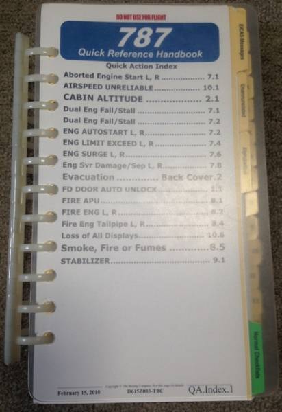 B787 クイックリファレンスマニュアル QRH ANA JALなど(全日本空輸(ANA))｜売買されたオークション情報、yahooの商品情報 ...