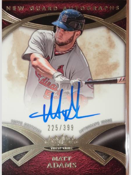 2014 TOPPS TIER ONE MATT ADAMS CARDINALS AUTOGRAPH /399 B(Topps)｜売買された ...