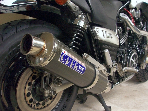 V-MAX vmax オーバー OVER Racing カーボンマフラー(マフラー本体（社外）)｜売買されたオークション情報、yahooの商品情報をアーカイブ公開 - オークファン ...