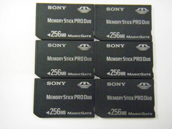 SONY MEMORY STICK PRODUO MAGICGATE 256MB×6枚 S2501(1GB)｜売買されたオークション情報 ...