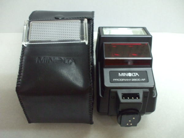 MINOLTA ミノルタ PROGRAM 2800AF ストロボ ケース付(コニカミノルタ用)｜売買されたオークション情報、yahooの商品情報をアーカイブ公開 - オークファン（aucfan ...