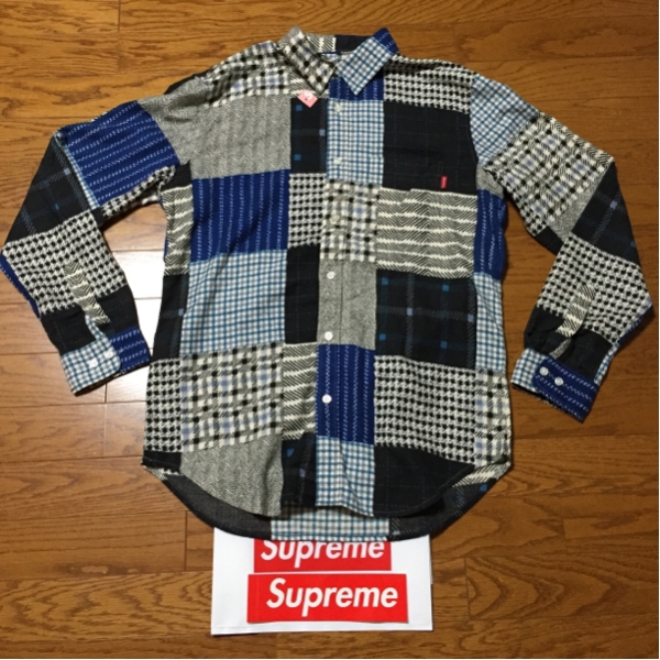 15AW 新作 supreme printed patchwork flannel shirt M(Mサイズ)｜売買されたオークション情報 ...