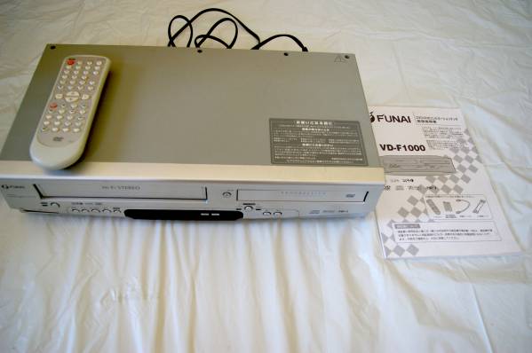 FUNAI DVD VHSコンビネーションデッキ VD-F1000(一般)｜売買されたオークション情報、yahooの商品情報をアーカイブ公開 - オークファン（aucfan.com）