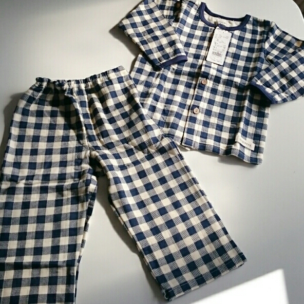 Biquette チェック柄 パジャマセット 95cm ネイビー(100（95～104cm）)｜売買されたオークション情報、yahooの商品情報をアーカイブ公開 - オークファン（aucfan ...