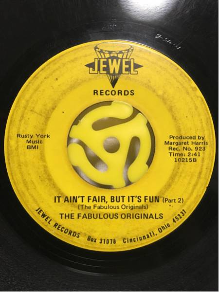 The FABULOUS ORIGINAL It Ain't Fair But It's Fun レアFUNK(R&B、ソウル)｜売買された ...