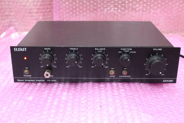 ＠ELEKIT PS-4507 プリメインアンプ 通電OK ジャンク＠10/8.3(一般)｜売買されたオークション情報、yahooの商品情報をアーカイブ公開 - オークファン（aucfan.com）