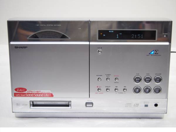 SHARP MD/CD 1bitデジタルシステム SD-K800-S ジャンク 送料お安く(MDコンポ)｜売買されたオークション情報、yahooの商品情報をアーカイブ公開 - オークファン ...