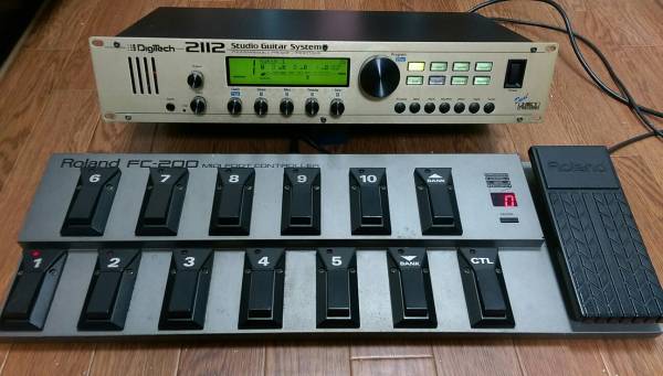 DIGITECH GSP2112 金パネル改 GSP2120 2.10ROM & 日英マニュアル付 + Roland FC-200 MIDI ...
