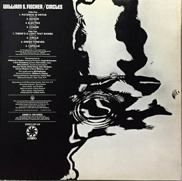 前衛サイケJAZZ FUNK WILLIAM S. FISCHER/CIRCLES(ジャズ一般)｜売買されたオークション情報、yahooの商品情報をアーカイブ公開 - オークファン ...