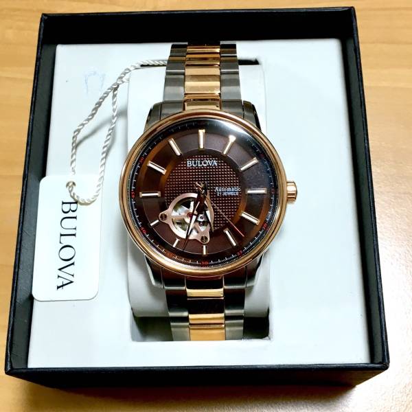 BULOVA ブローバ 自動巻 スケルトン ローズゴールド メンズ 時計 98A140(ブローバ)｜売買されたオークション情報、yahooの ...