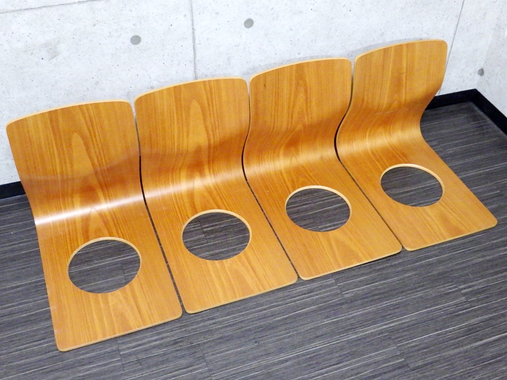 天童木工 TENDO 座椅子 4脚セット 高さ40.5㎝ 幅33㎝ 奥行49㎝ 木製 曲げ木 和風 /T18(天童木工)｜売買されたオークション情報、yahooの商品情報をアーカイブ公開 ...