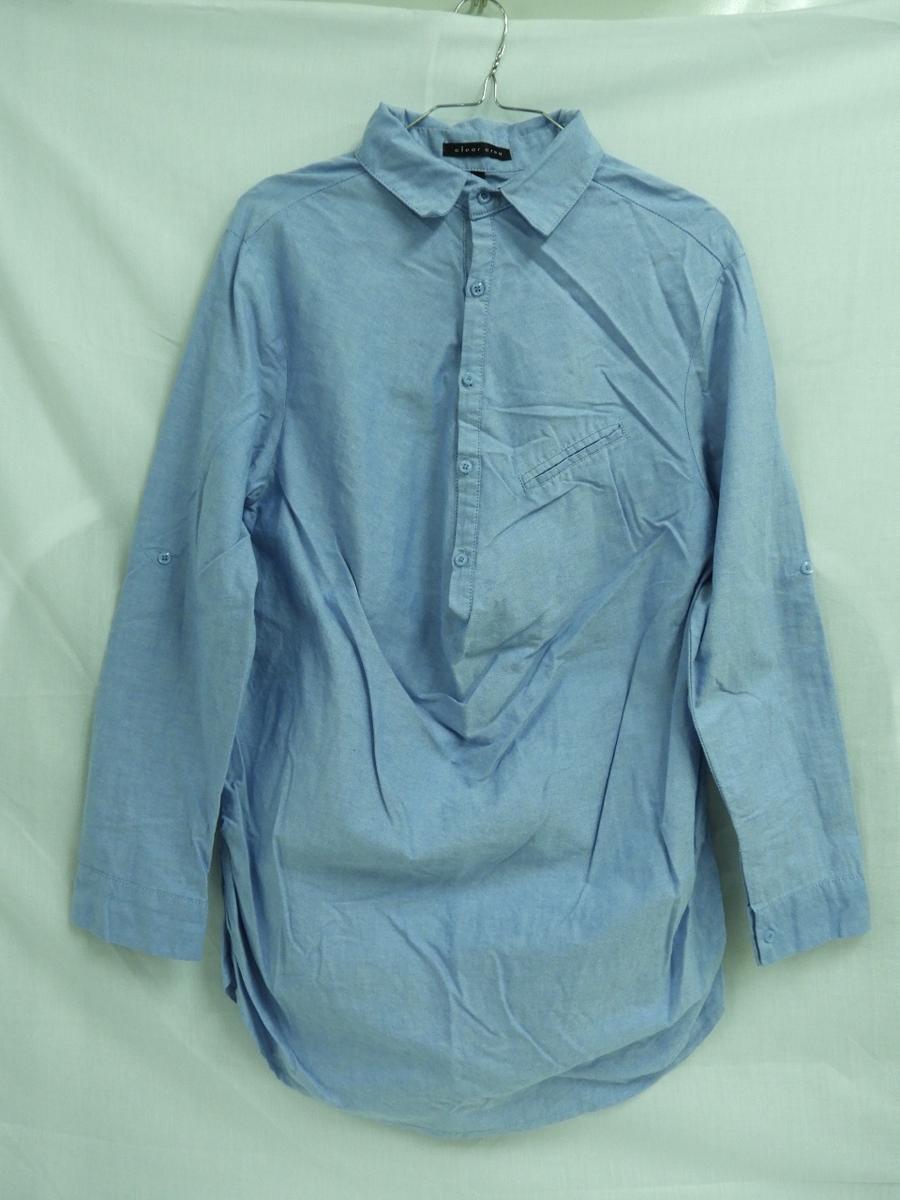 P693 品 clear crea クリア クレア 長袖 シャツ サイズ 不明 カラー ライトブルー(メンズファッション)｜売買されたオークション情報、yahooの商品情報をアーカイブ公開 ...