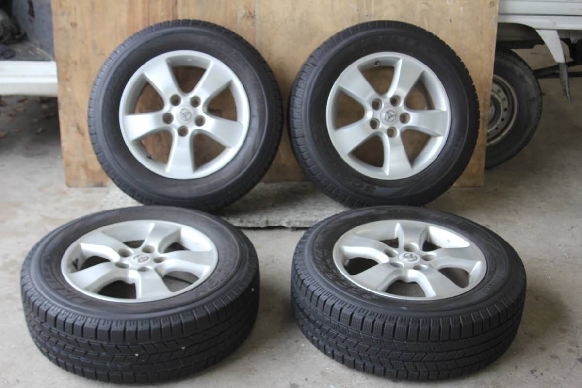 トヨタ エスティマ ACR30 TA-ACR30W 16インチ 純正 アルミホイール スタッドレスタイヤセット 4本 RA1578 ...
