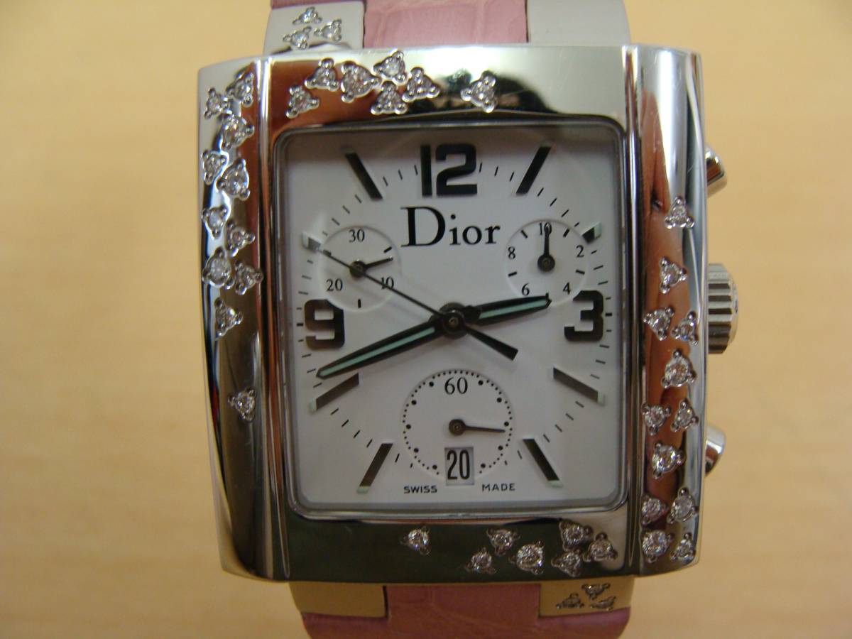 Dior ディオール 腕時計 リバクロノ スパークリング クオーツ D81-101 レディース 稼動品(クリスチャン・ディオール)｜売買されたオークション情報、yahooの商品情報をアーカイブ ...