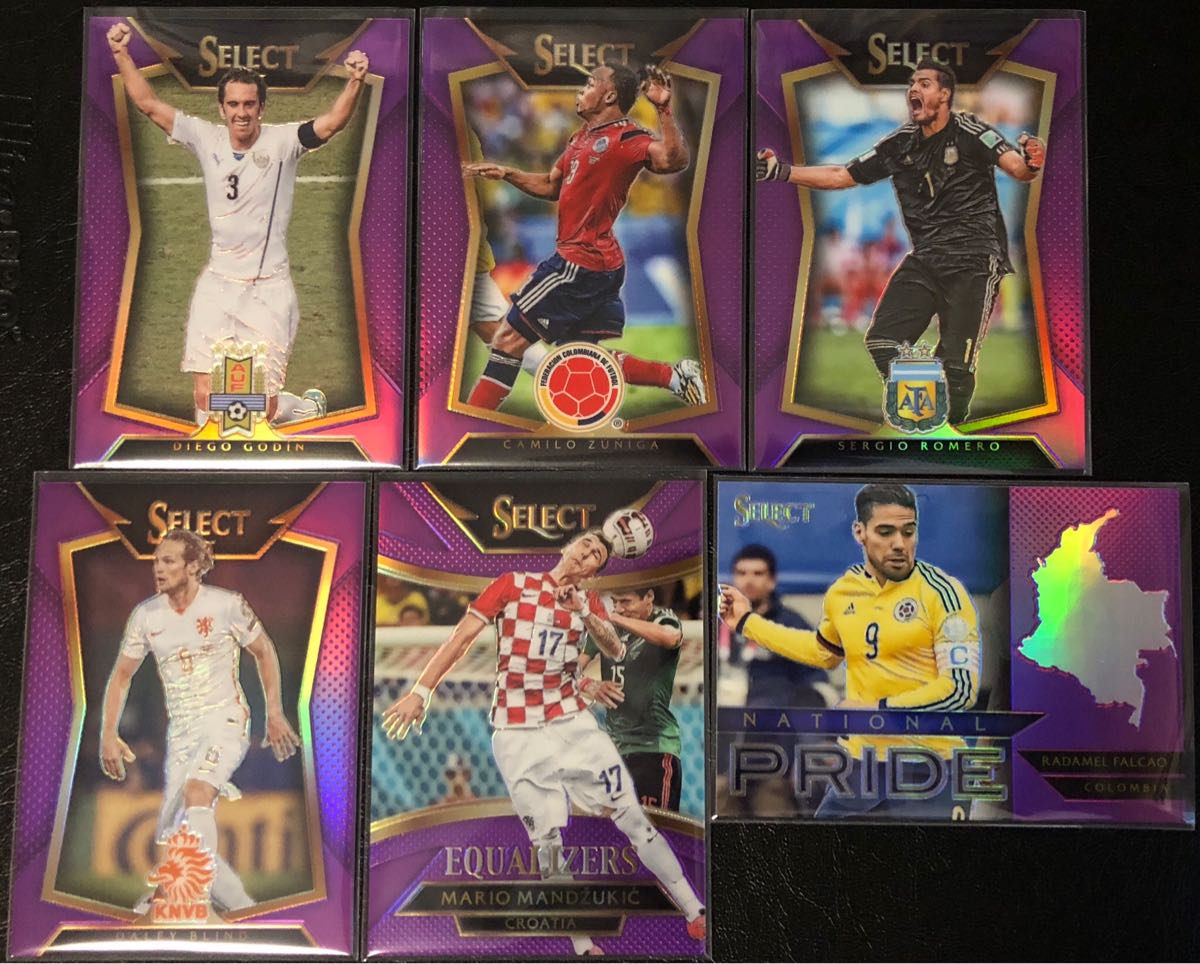 2015-16 PANINI SELECT SOCCER PURPLE PRIZM PARALLEL/99 6枚セット DIEGO GODIN ...