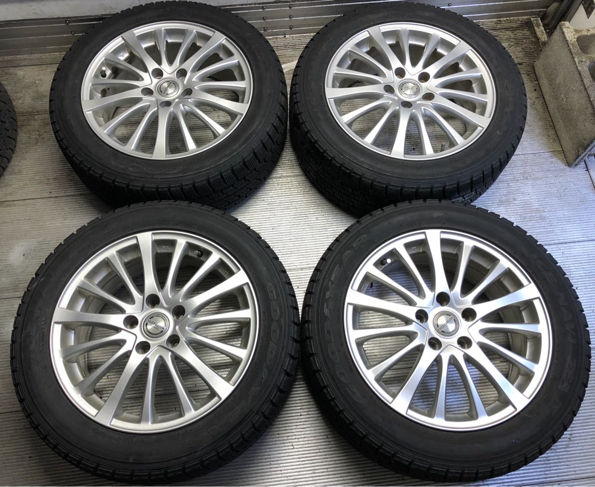 215/55R17 94Q GOOD YEAR ICE NAVI ZEA2 アルミホイール付き4本 C.201(スタッドレスタイヤ)｜売買され ...