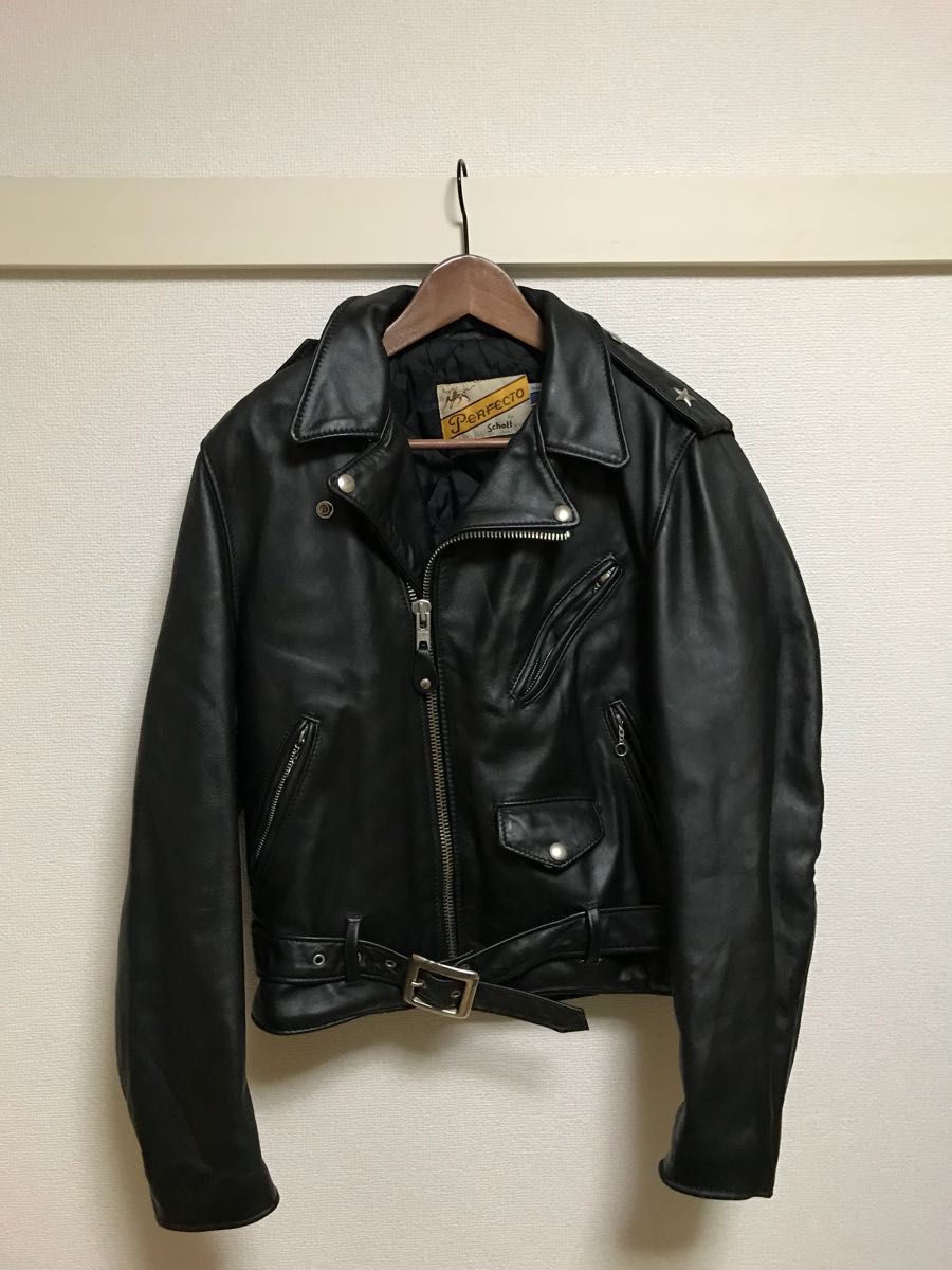 超 ショット SCHOTT ワンスター 38 ダブルライダースジャケット 613 レザー シングルライダース 618(ライダースジャケット)｜売買されたオークション情報、yahooの商品情報を ...