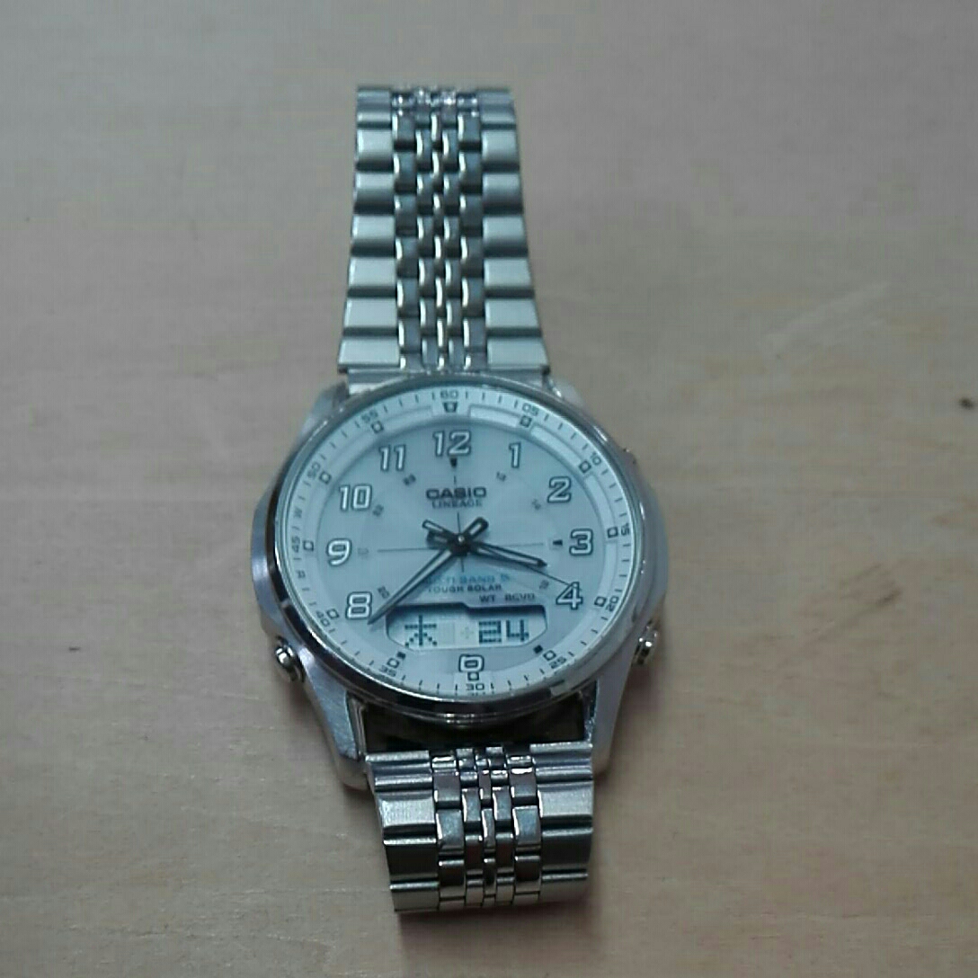 本物 CASIO カシオ LINEAGE LCW-M100 電波ソーラー チタン メンズ 時計(カシオ)｜売買されたオークション情報 ...