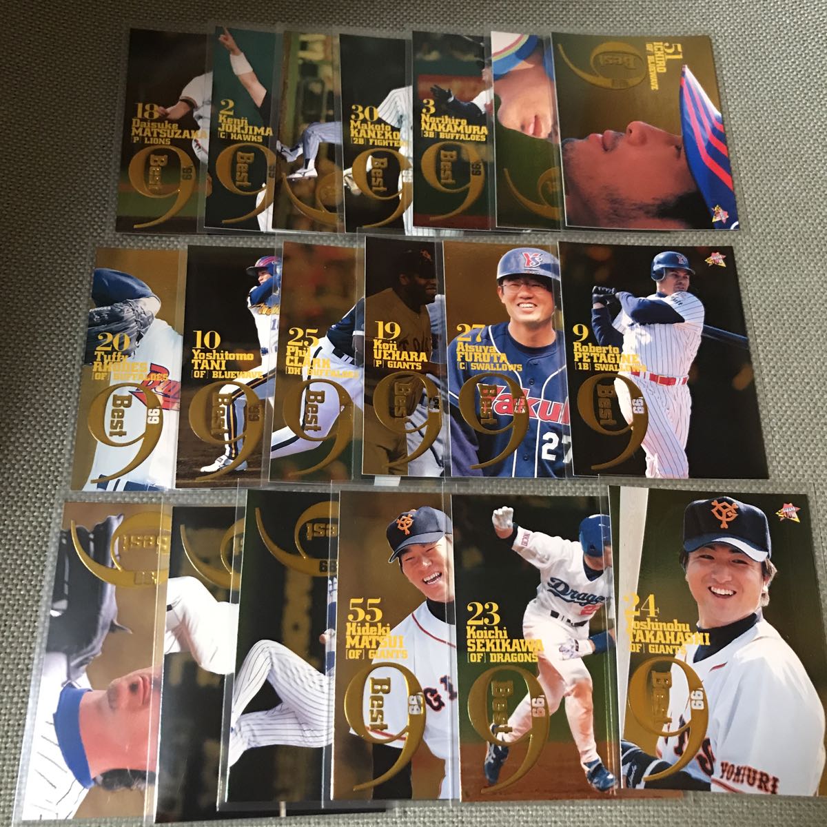 BBM 19種 フルコンプ 00年 1999年 ベストナイン イチロー 松井秀喜 松坂大輔 高橋由伸 など(1999年)｜売買されたオークション情報、yahooの商品情報をアーカイブ公開 ...