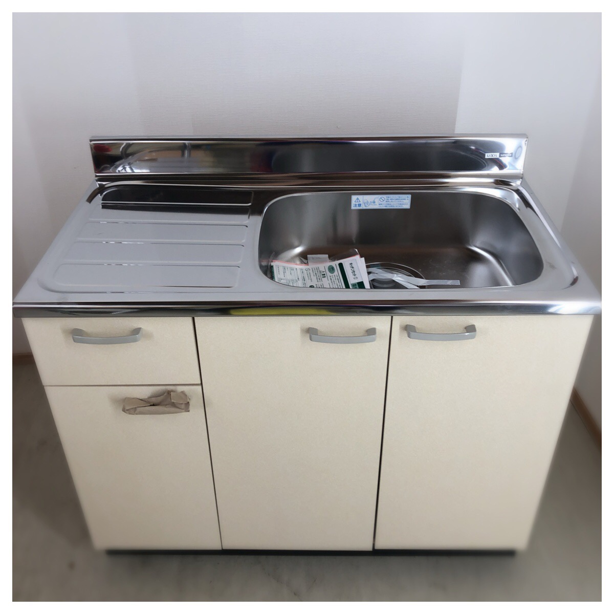 流し台 GKシリーズ システムキッチン LIXIL SUNWAVE GKF-S-100SYNR 送料有料家財便Cランク(流し台、シンク)｜売買 ...