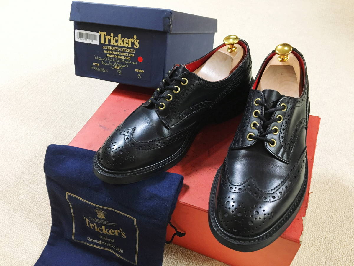使用僅 Trickers トリッカーズ M5633 バートン ウイングチップドレス UK8(UK8)｜売買されたオークション情報、yahooの商品情報をアーカイブ公開 - オークファン ...